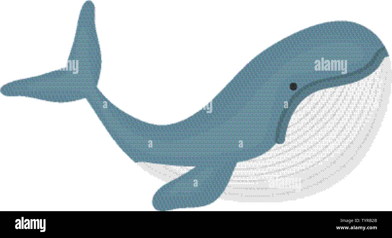 cute whale childish character vector illustration design Stock Vector ...