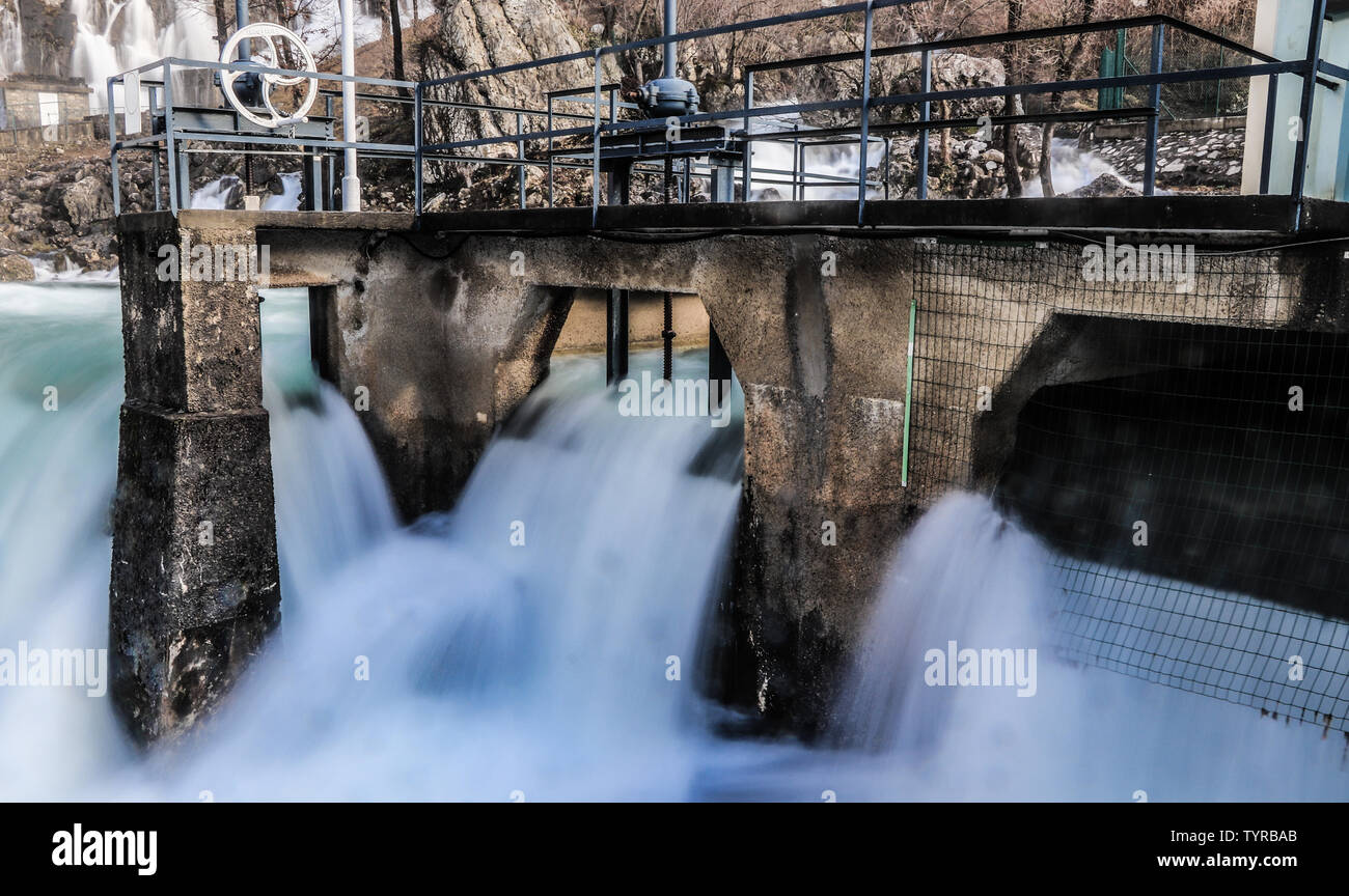 Hubelj river in Ajdovscina, Slovenia Stock Photo - Alamy