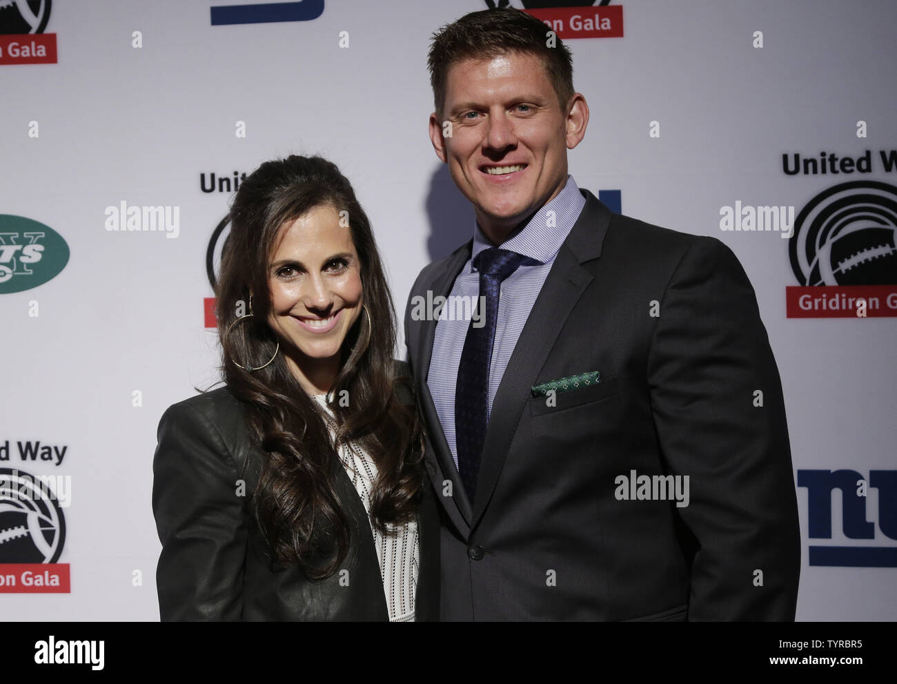 Nick Folk arrives on the red carpet at the XXIII Gridiron Gala at New ...