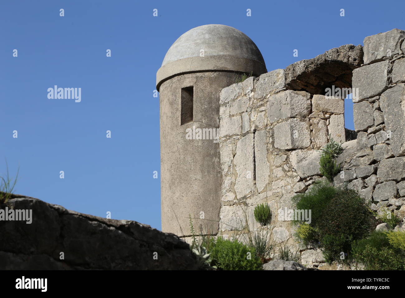 KLIS, CROATIA - JUNY 12, 2019: Near Split the Klis Fortress origin as a ...