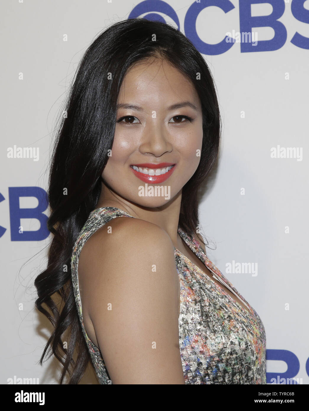 Christine Ko arrives on the red carpet at the 2016 CBS Upfront at Oak ...
