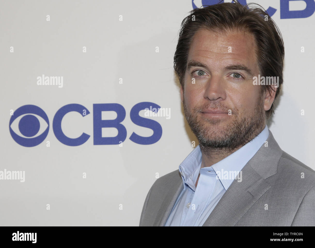 Michael Weatherly arrives on the red carpet at the 2016 CBS Upfront at ...