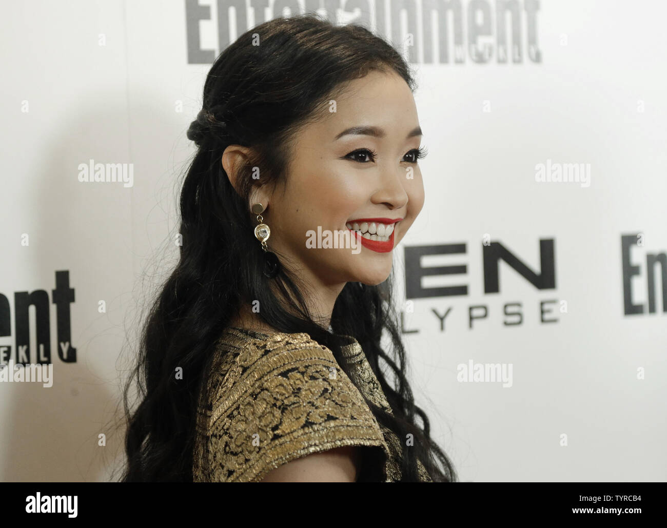 Lana Condor arrives on the red carpet at a New York screening of 'X-Men ...