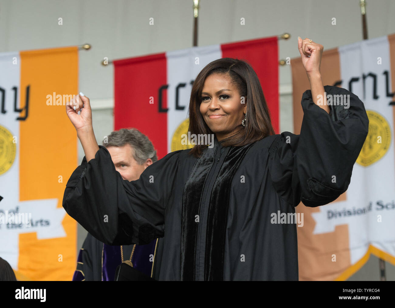 First Lady Michelle Obama is introduced before delivering her final ...