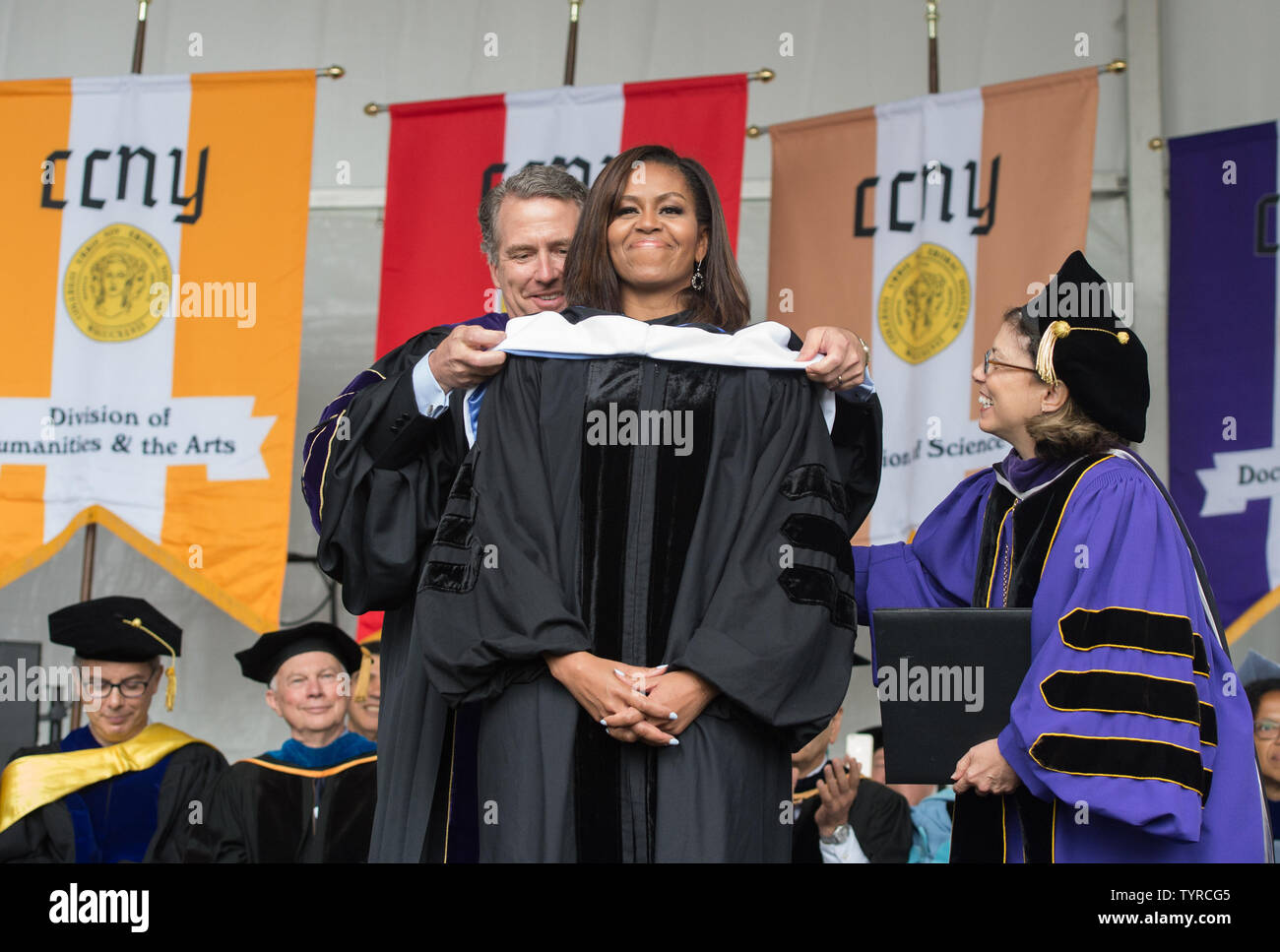 Honorary degree michelle hi-res stock photography and images - Alamy