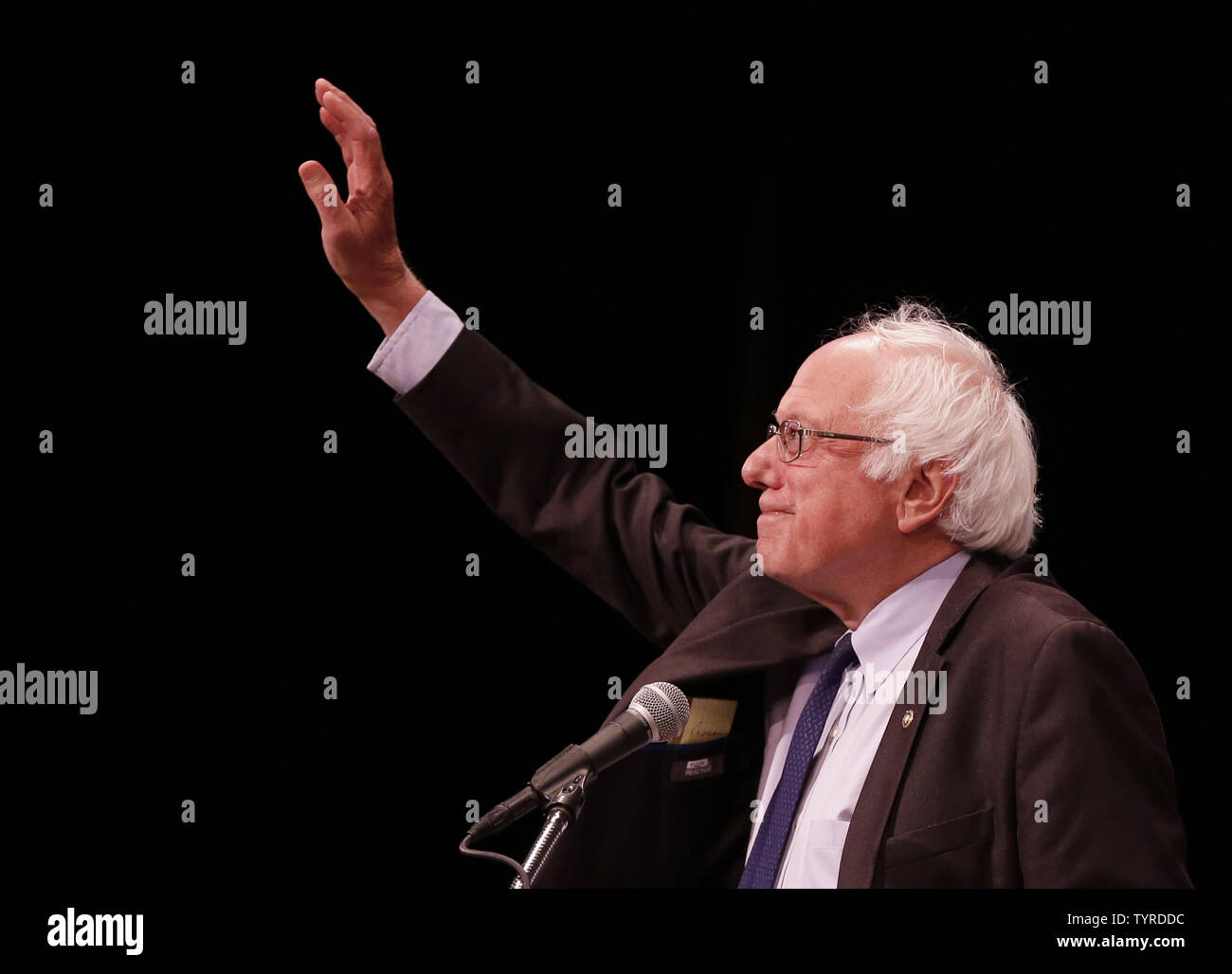 Democratic candidate for President Bernie Sanders speaks at The Town ...