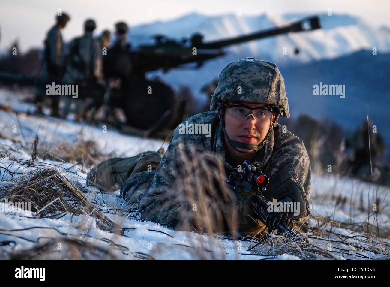 Army Pfc. Tyler Powers, a native of DuPont, Wash., assigned to Alpha ...