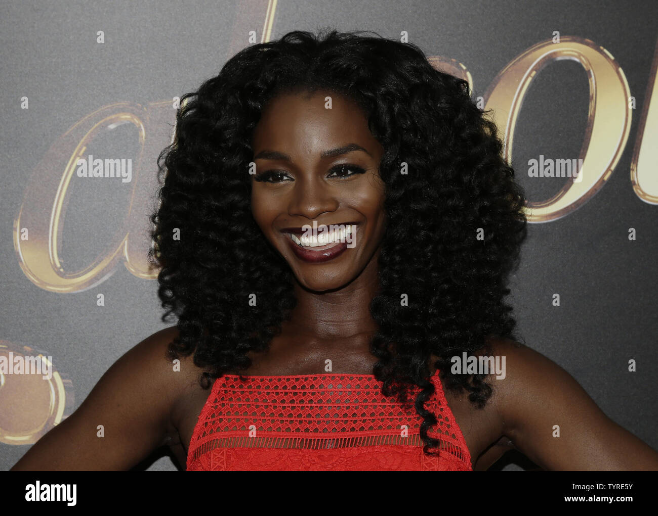 Deborah Ayorinde arrives on the red carpet at the 'Absolutely Fabulous ...