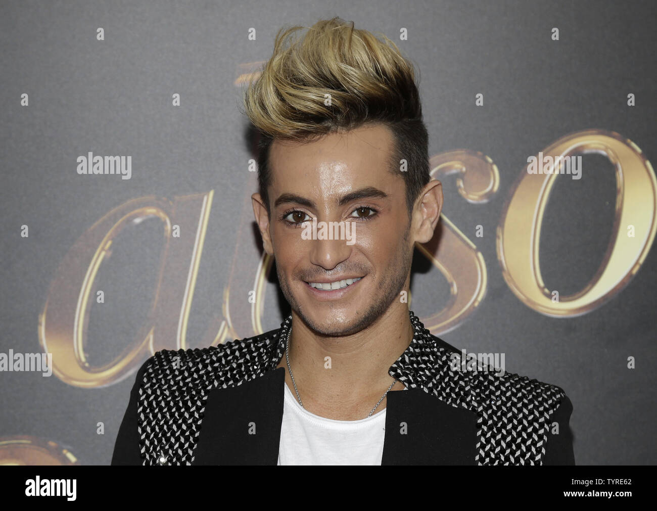 Frankie Grande arrives on the red carpet at the 'Absolutely Fabulous ...