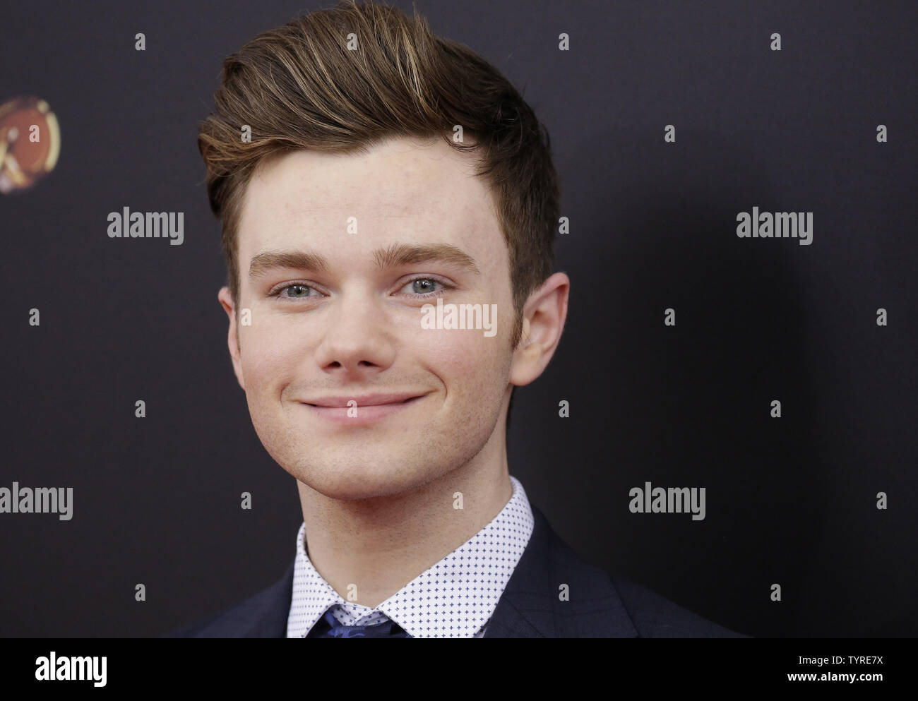 Chris Colfer arrives on the red carpet at the 'Absolutely Fabulous: The ...
