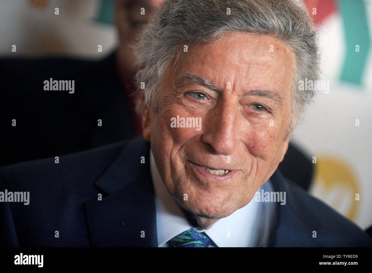 Tony Bennett arrives on the red carpet at his 90th birthday celebration ...