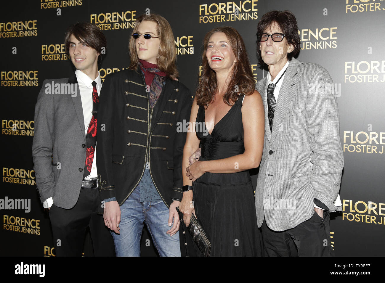 Rick Ocasek and family arrive on the red carpet at the 'Florence Foster ...