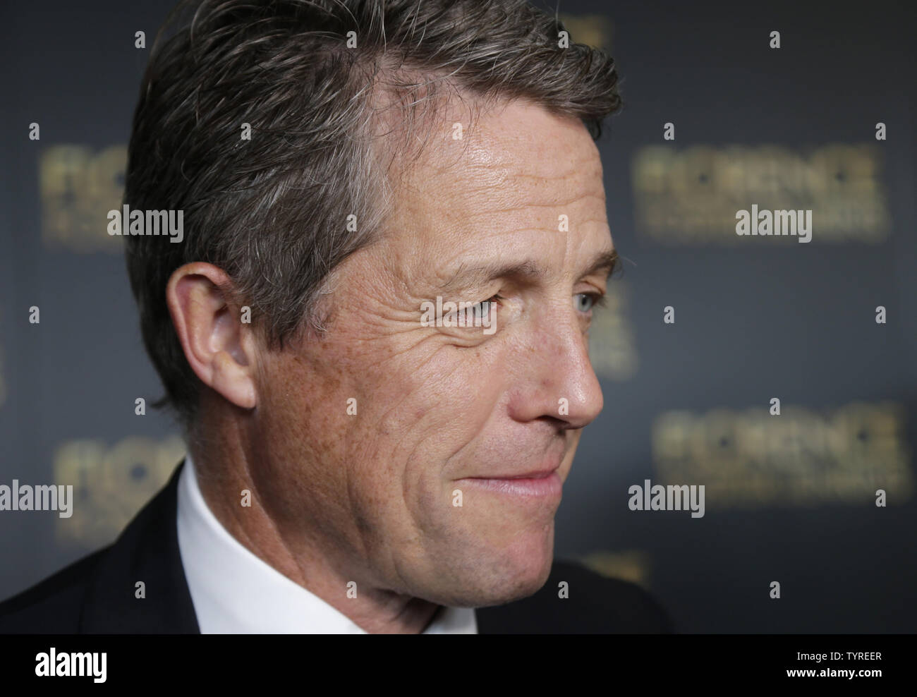 Hugh Grant arrives on the red carpet at the 'Florence Foster Jenkins ...