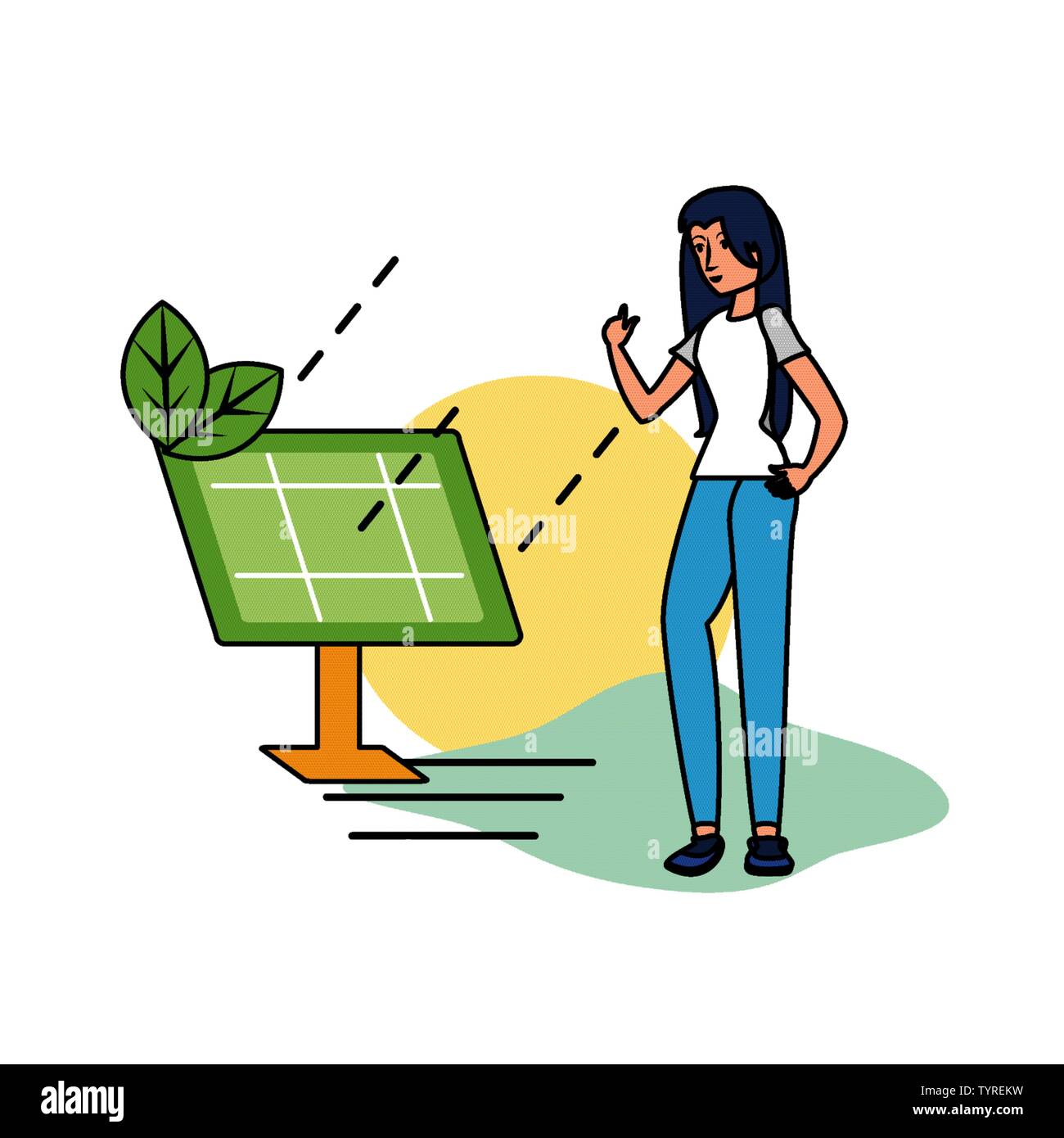 Avatar woman design, Sustainability eco friendly green recycle ecology ...