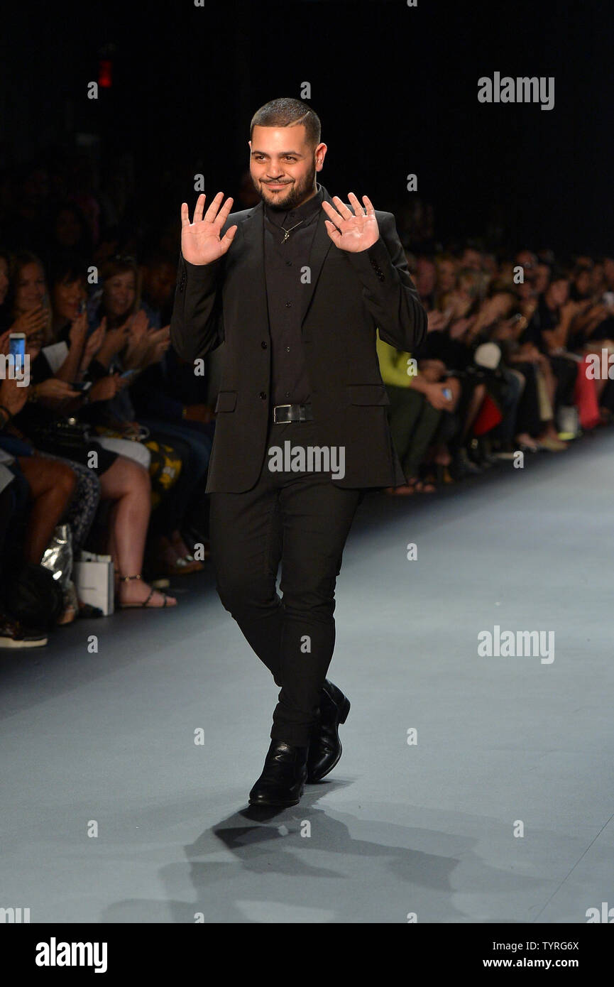 Michael Costello greets the audience after his show during New York ...