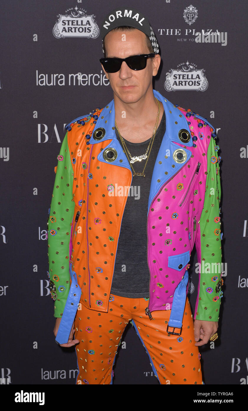 Jeremy Scott arrives on the red carpet at Harper's BAZAAR celebrates ...