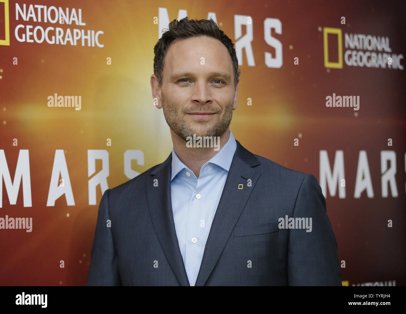 Ben Cotton arrives on the red carpet at the National Geographic Channel ...