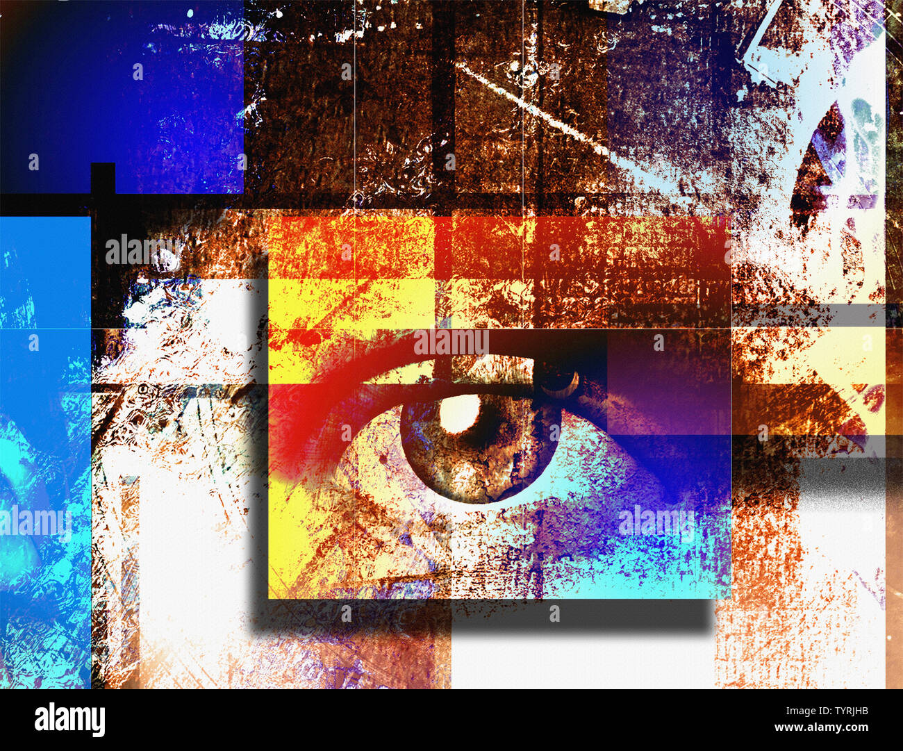 Modern digital art. Human's eye Stock Photo - Alamy
