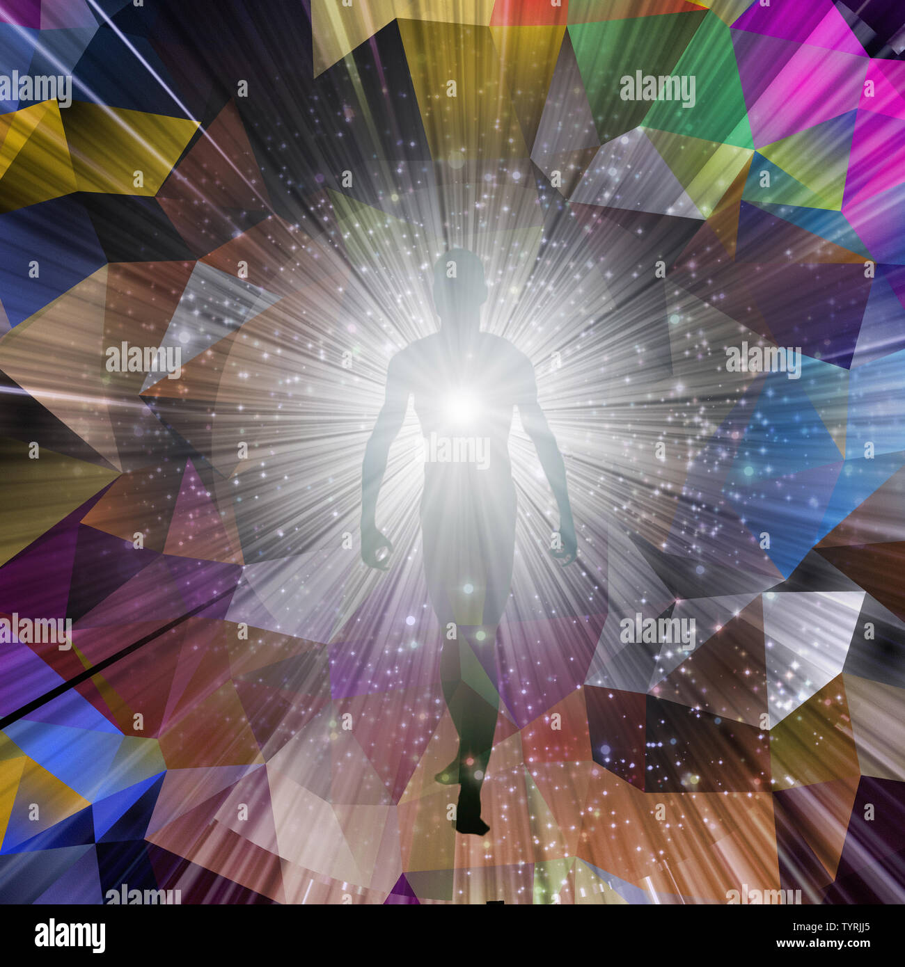 Human Energy Body Silhouette Aura High Resolution Stock Photography and ...