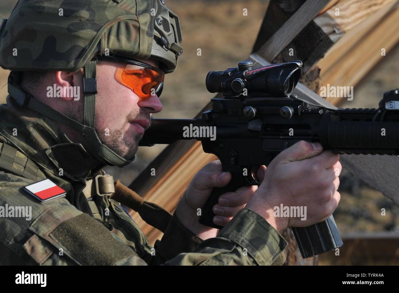 Polish Pfc. Michael Iwanecki, paratrooper, 6th Airborne Battalion, 16th ...