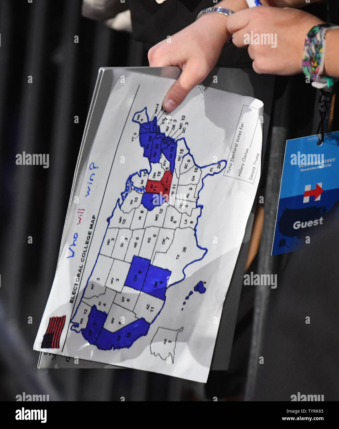 2016 election map hi-res stock photography and images - Alamy