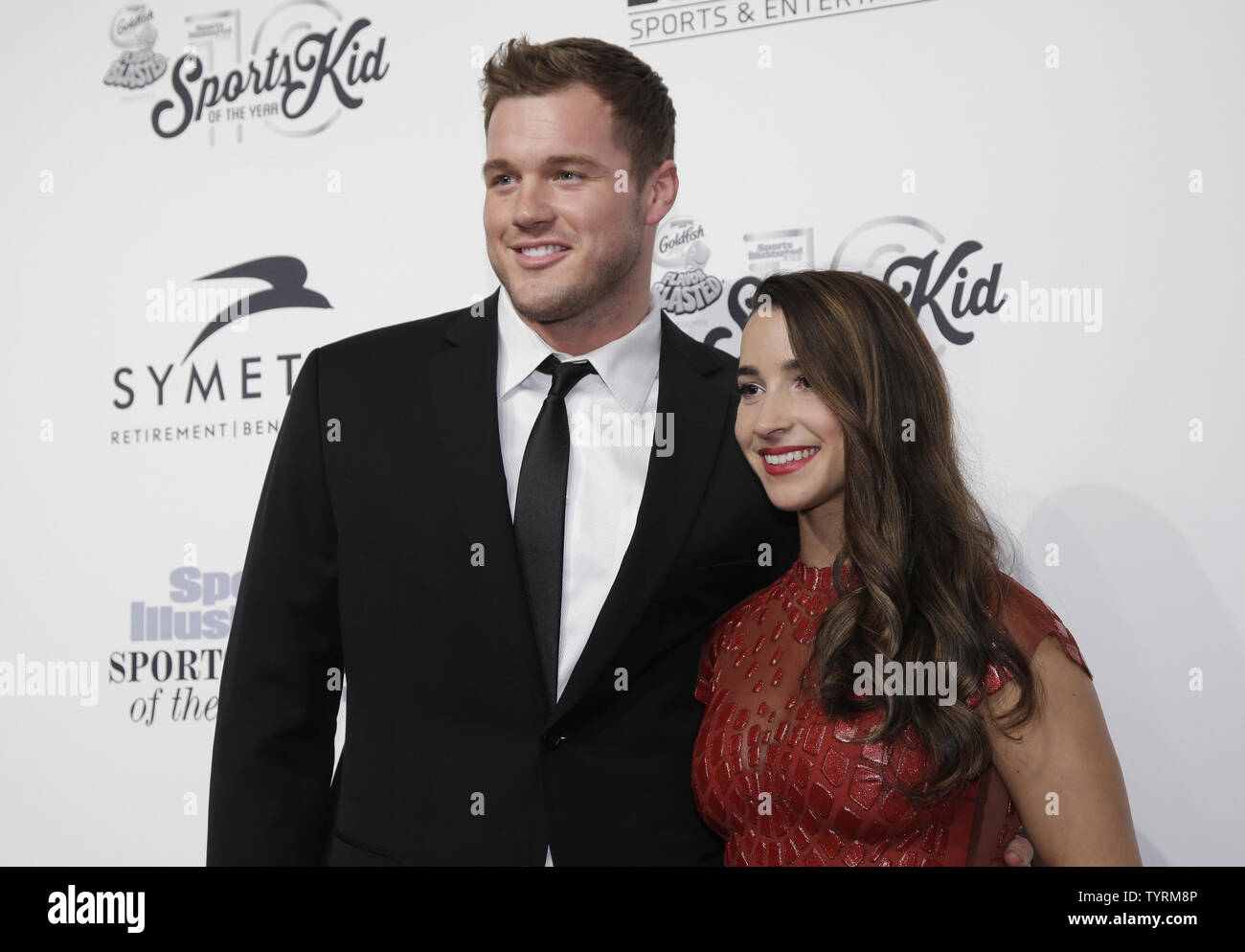 Colton Underwood and Aly Raisman arrive on the red carpet at the Sports ...