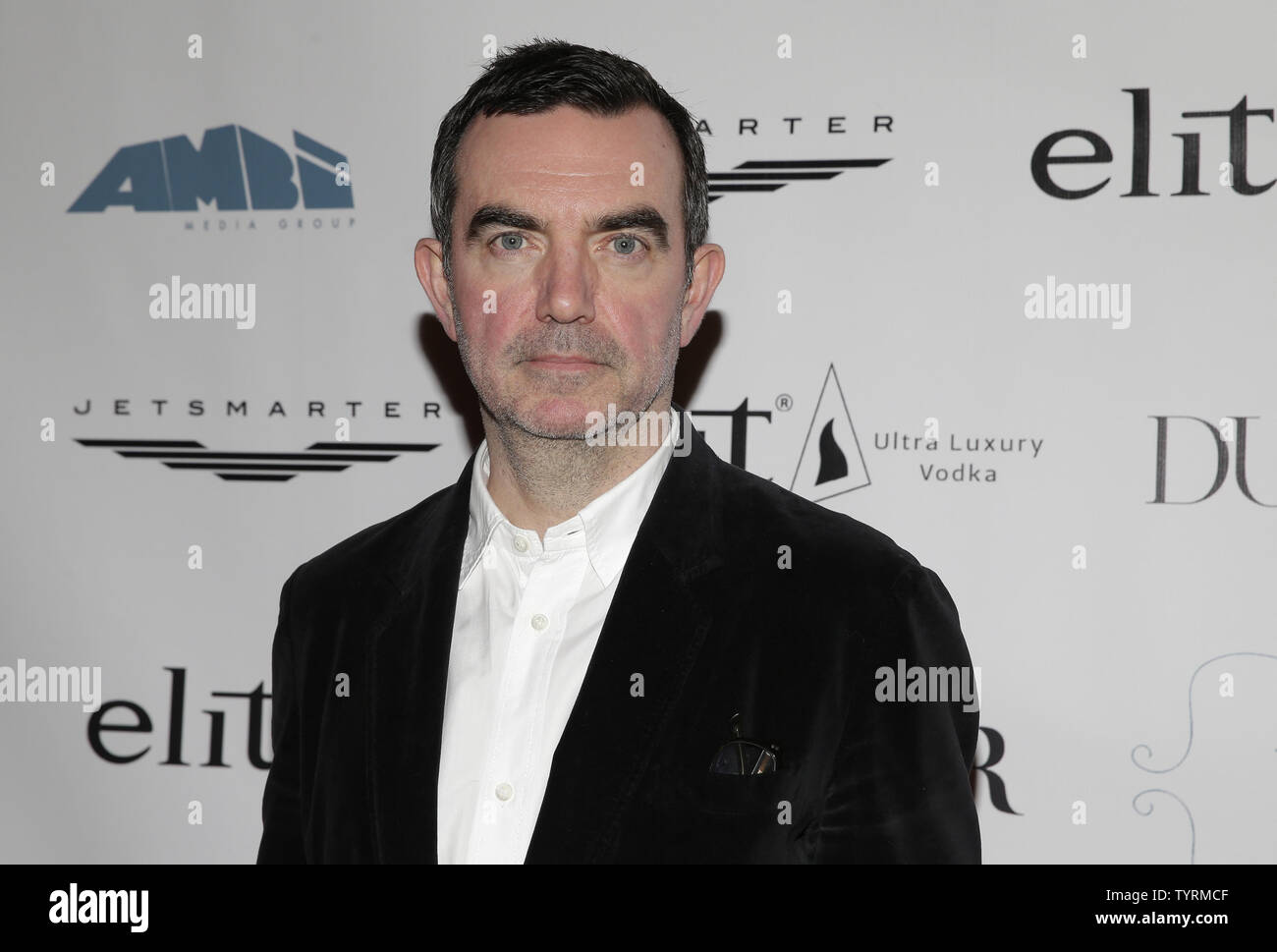Simon Aboud arrives on the red carpet at a screening of "This Beautiful ...