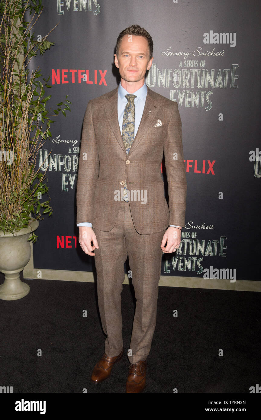 Neil Patrick Harris arrives on the red carpet at the Netflix's premiere ...