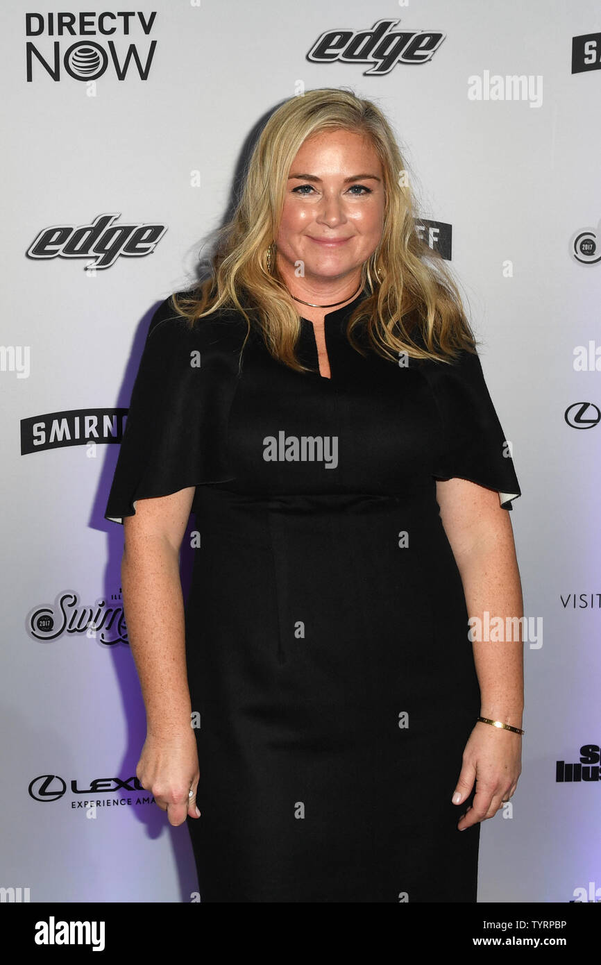 Editor MJ Day attends the Sports Illustrated Swimsuit 2017 launch event ...