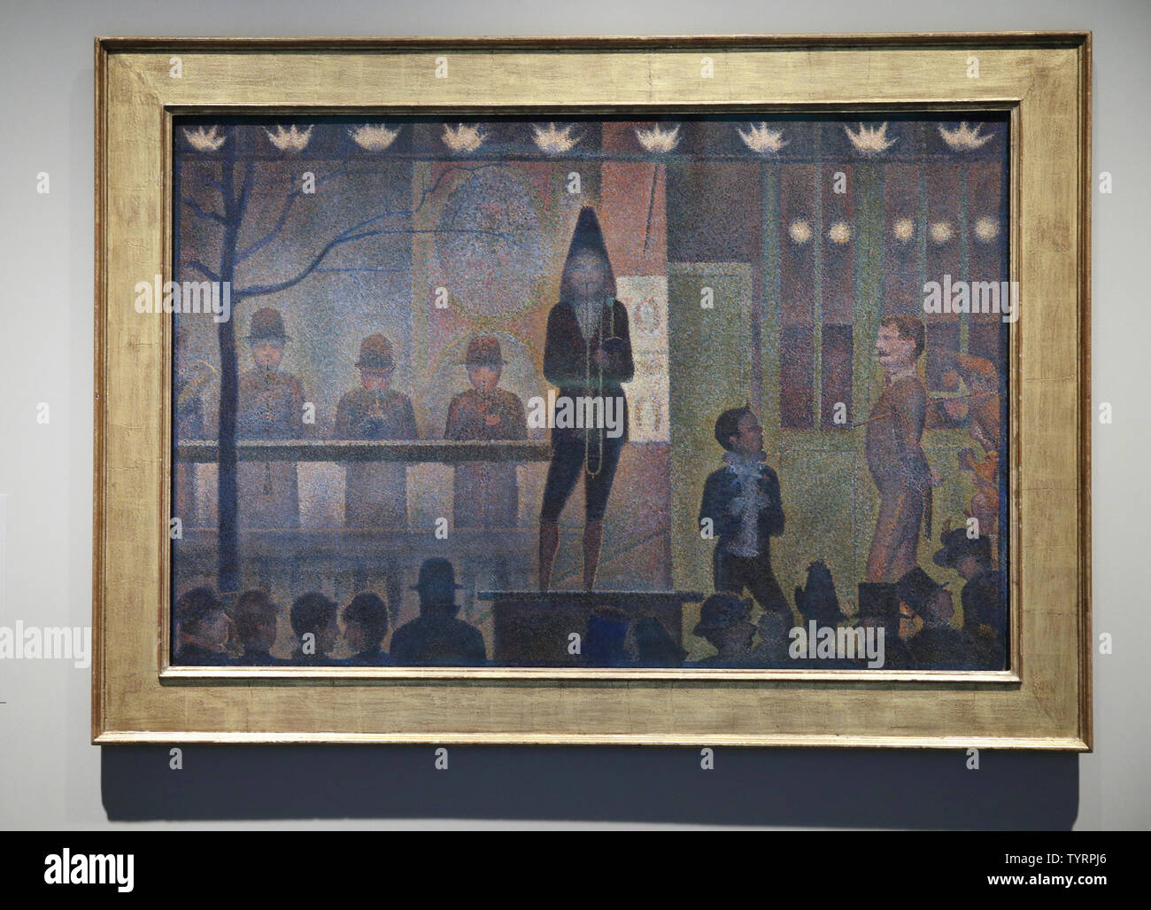 Circus Sideshow a painting by Georges Seurat is on display at The ...