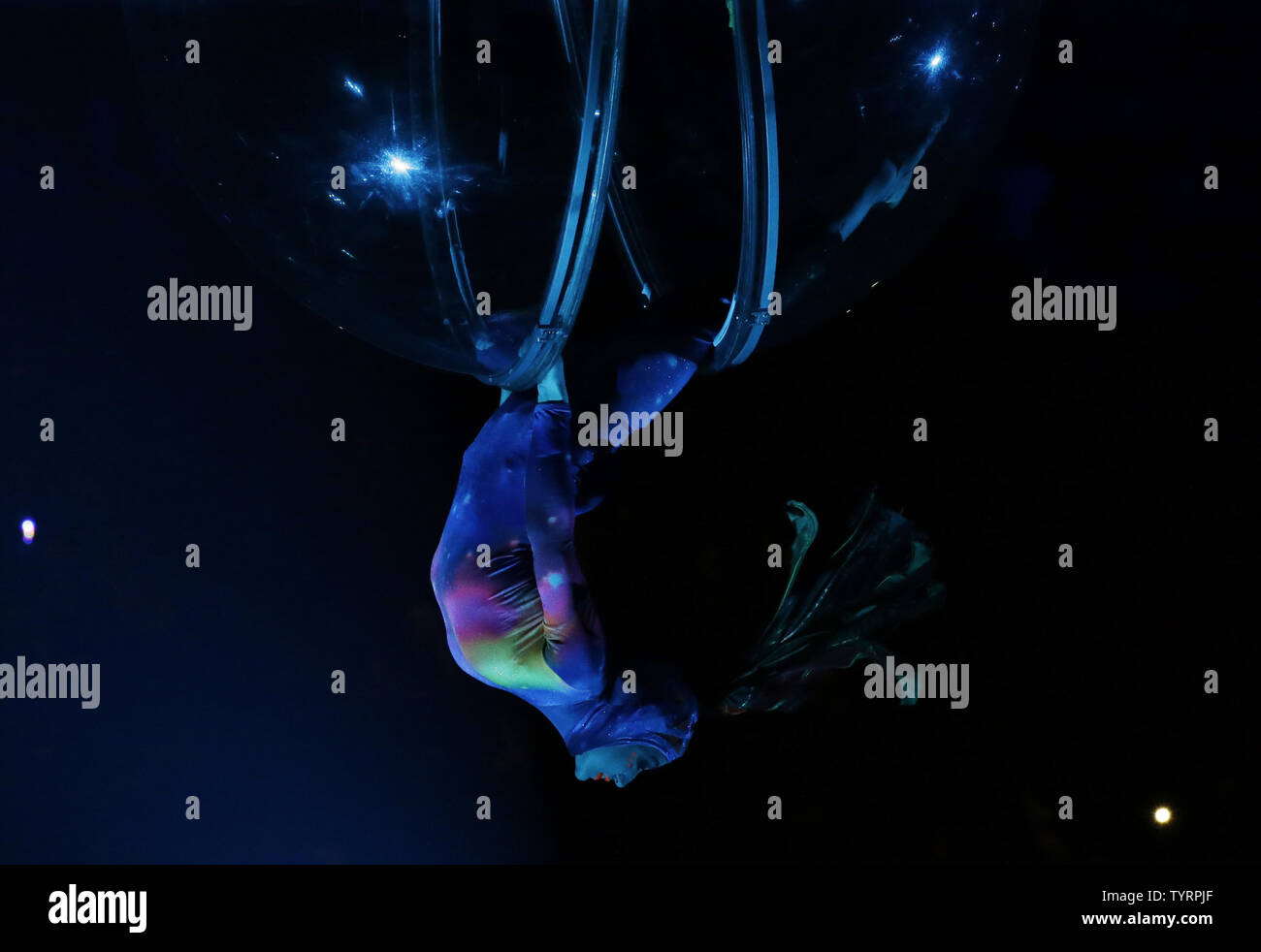 Acrobats perform at the Ringling Bros. and Barnum & Bailey Circus show ...