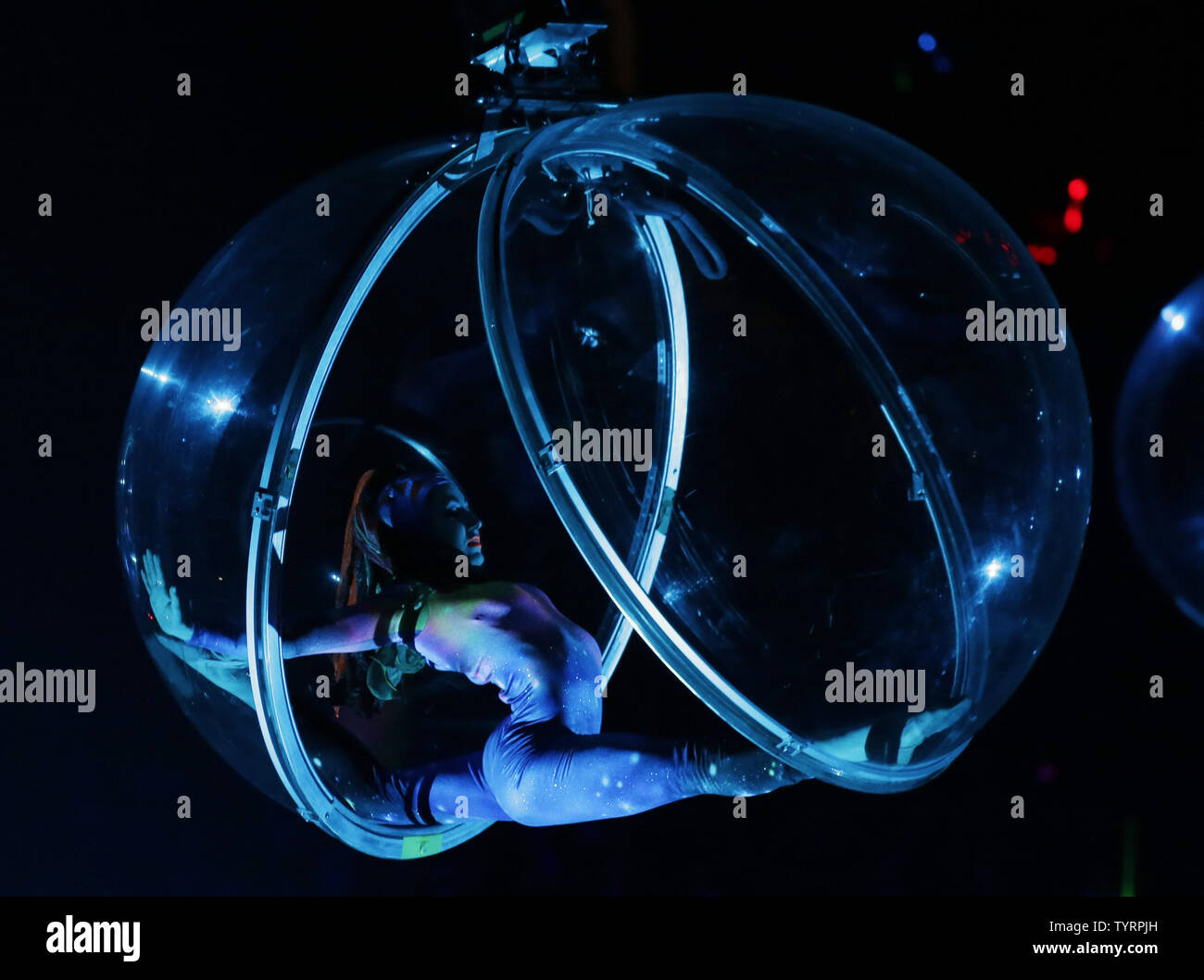 Acrobats perform at the Ringling Bros. and Barnum & Bailey Circus show ...