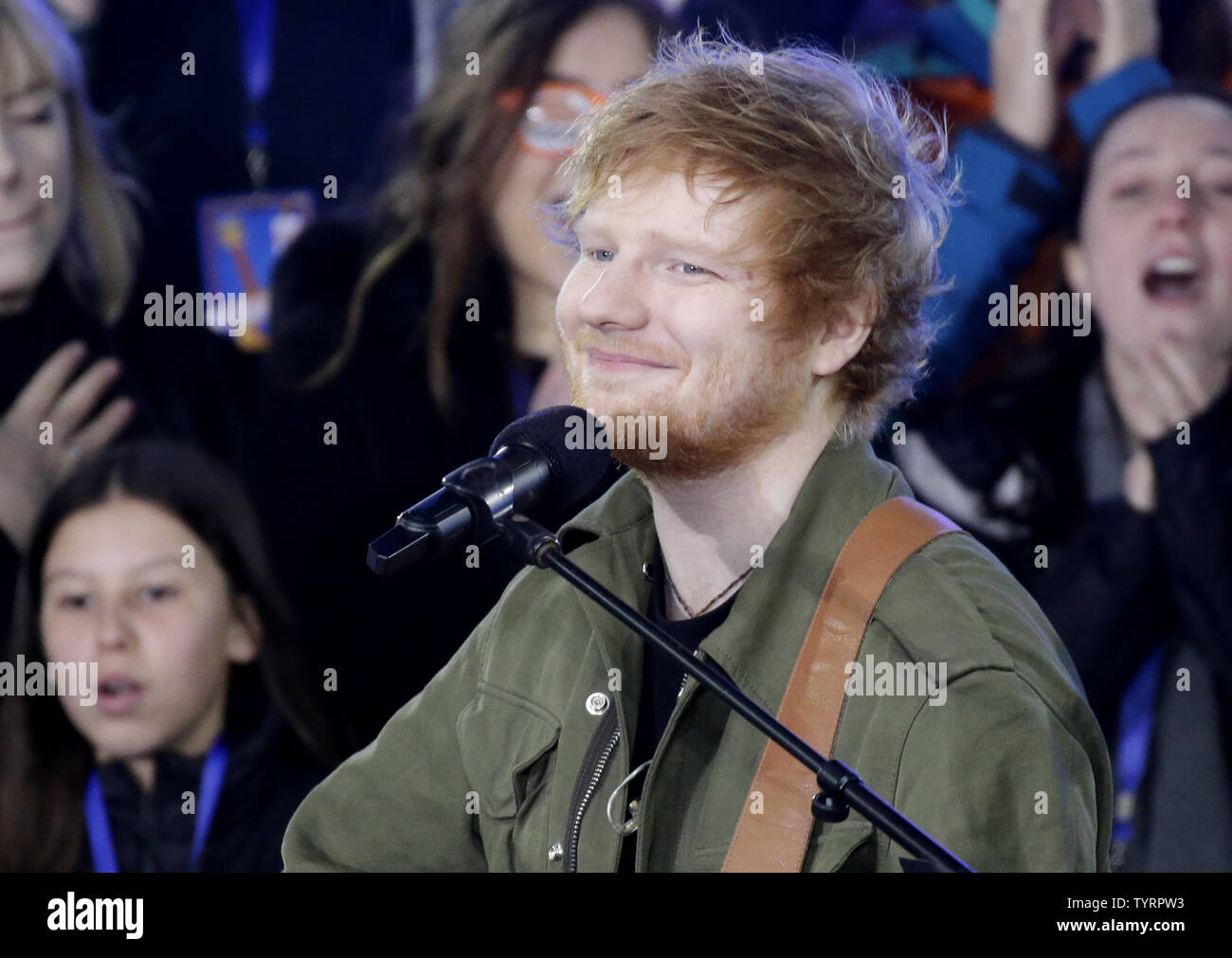 Ed Sheeran performs on the NBC Today Show at Rockefeller Center in New ...