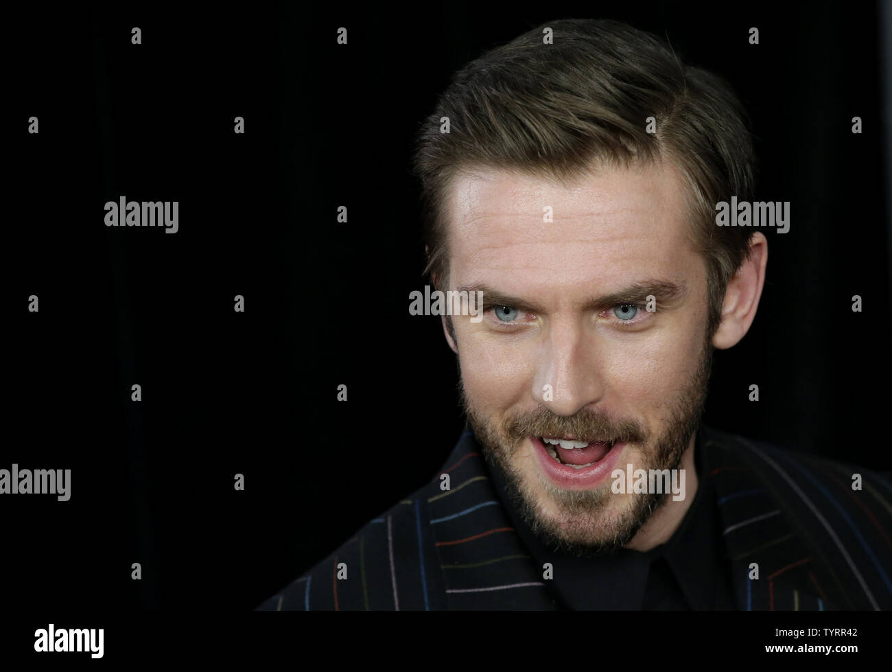 Dan Stevens arrives on the red carpet at the 'Beauty And The Beast' New ...