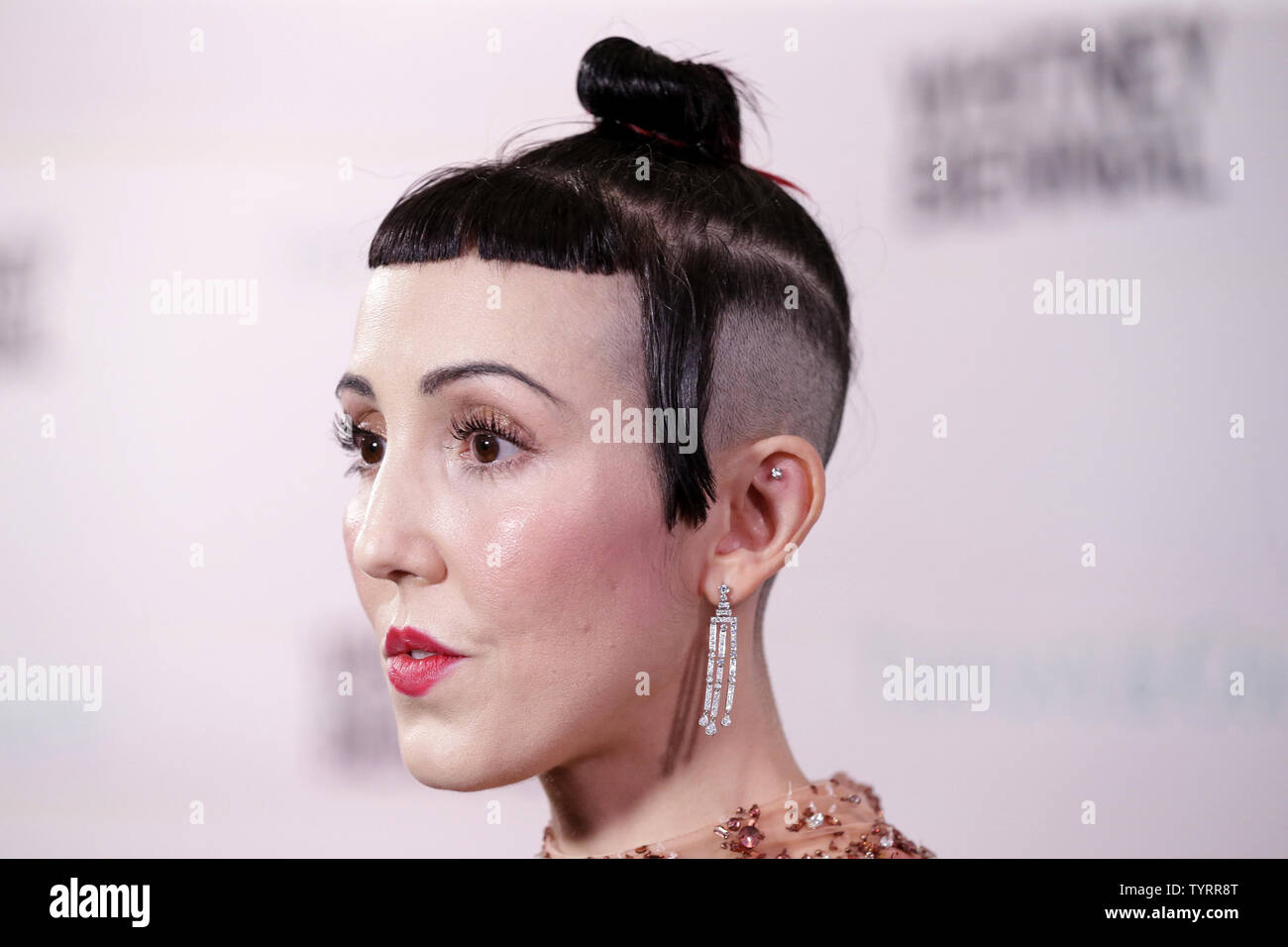 Michelle Harper arrives on the red carpet at the 2017 Whitney Biennial ...