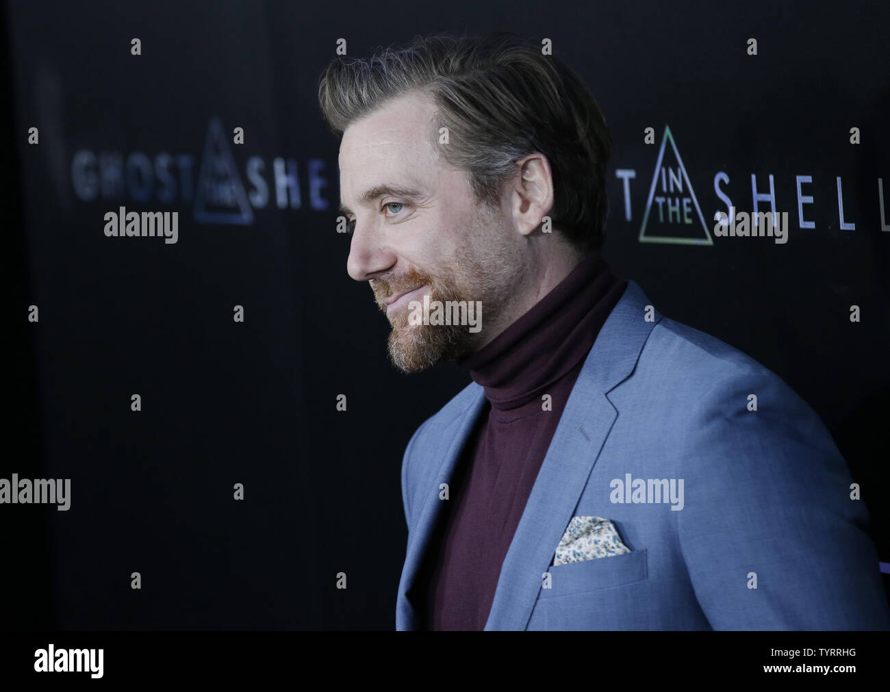 Donal Brophy arrives on the red carpet at the 'Ghost In The Shell' New ...