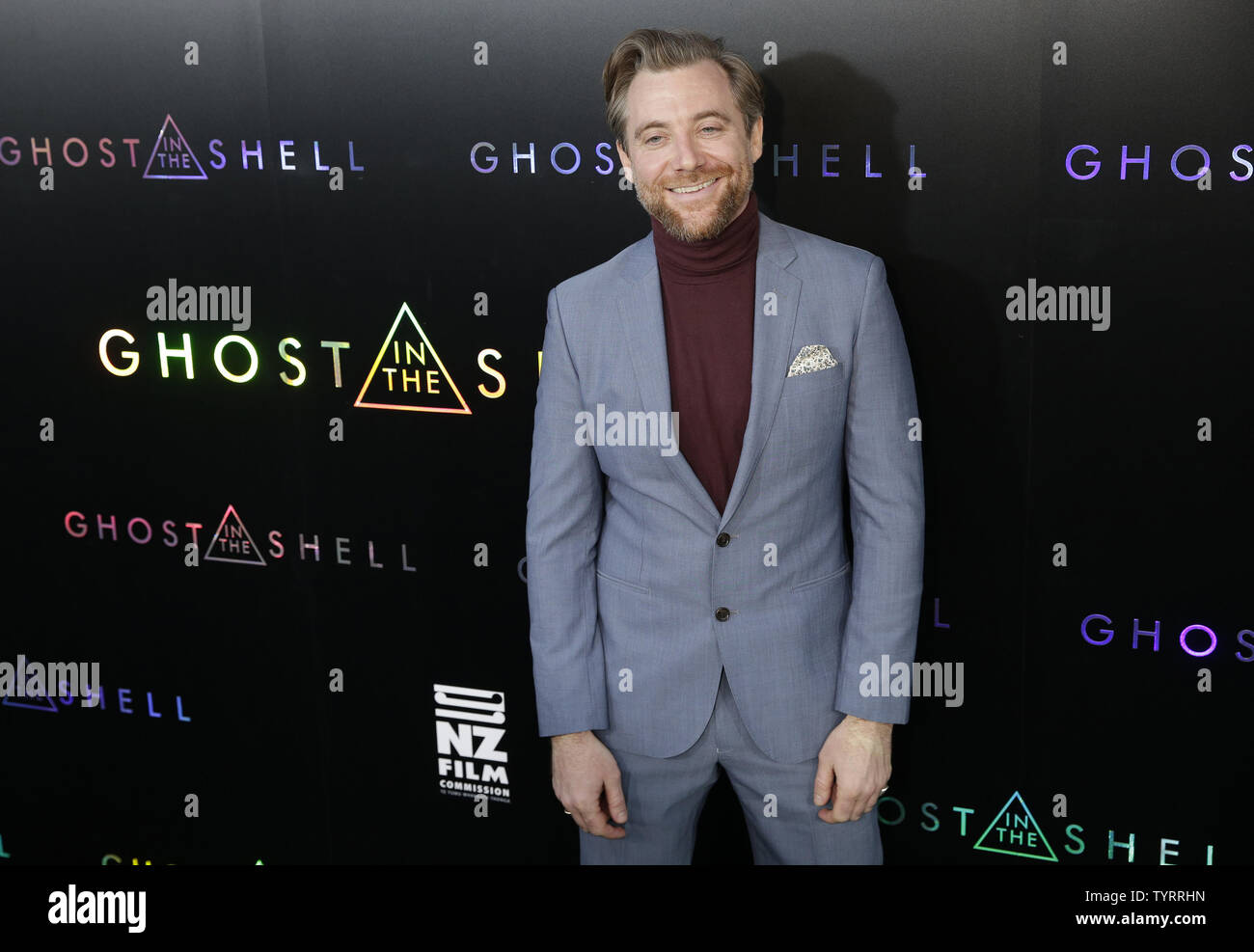 Donal Brophy arrives on the red carpet at the 'Ghost In The Shell' New ...