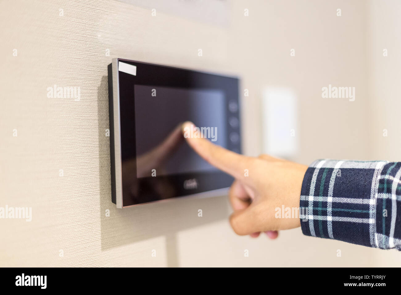 finger photography screen on wall Stock Photo - Alamy