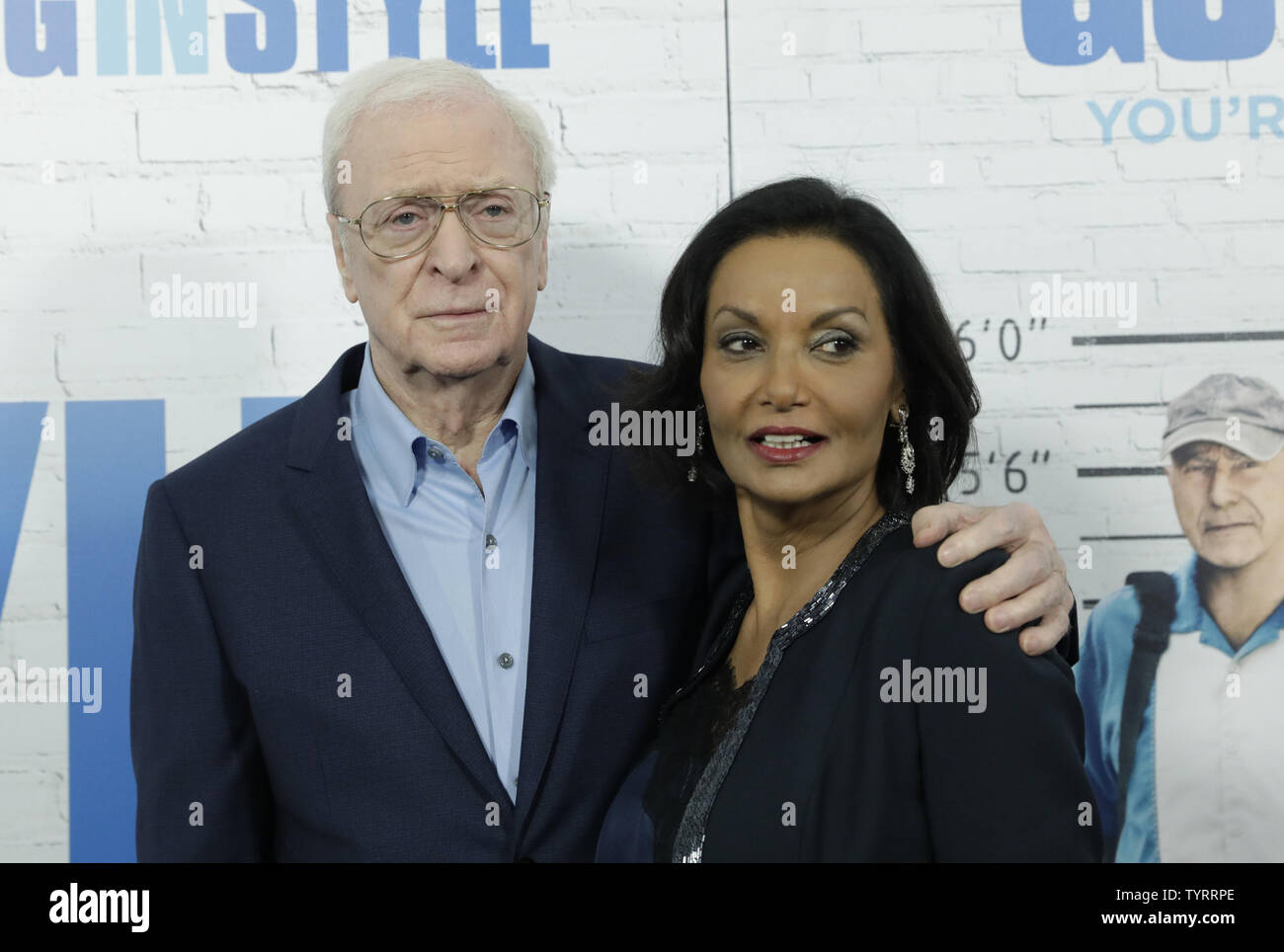 Michael Caine and Shakira Baksh arrive on the red carpet at the 'Going ...
