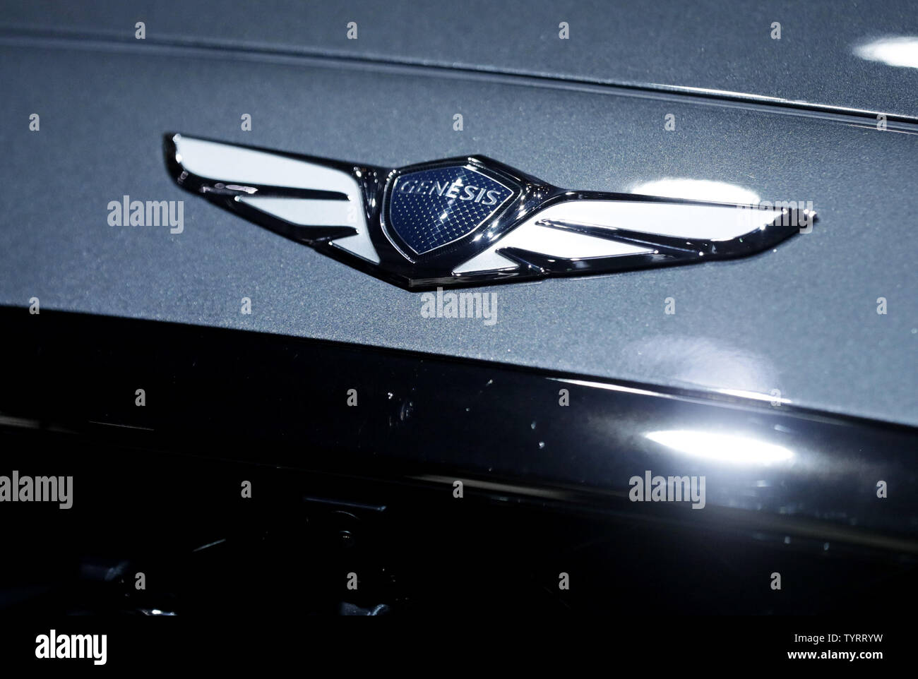 Cars by Genesis are on display at the 2017 New York International Auto ...