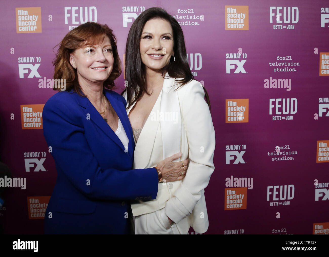 Susan Sarandon and Catherine Zeta-Jones arrive on the red carpet at the ...