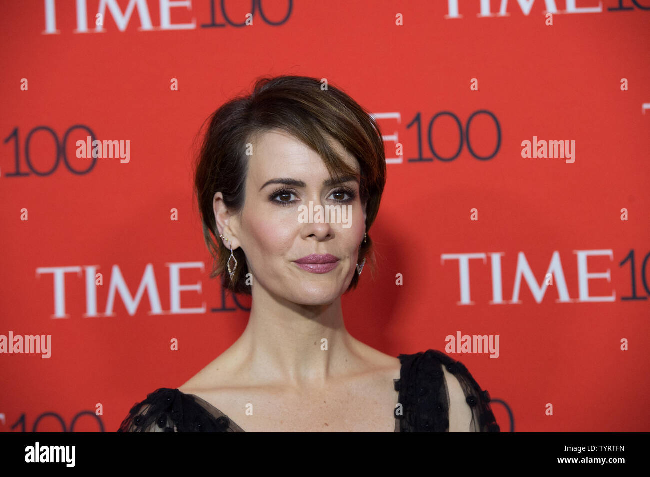 Sarah Paulson arrives on the red carpet at the TIME 100 Gala at ...