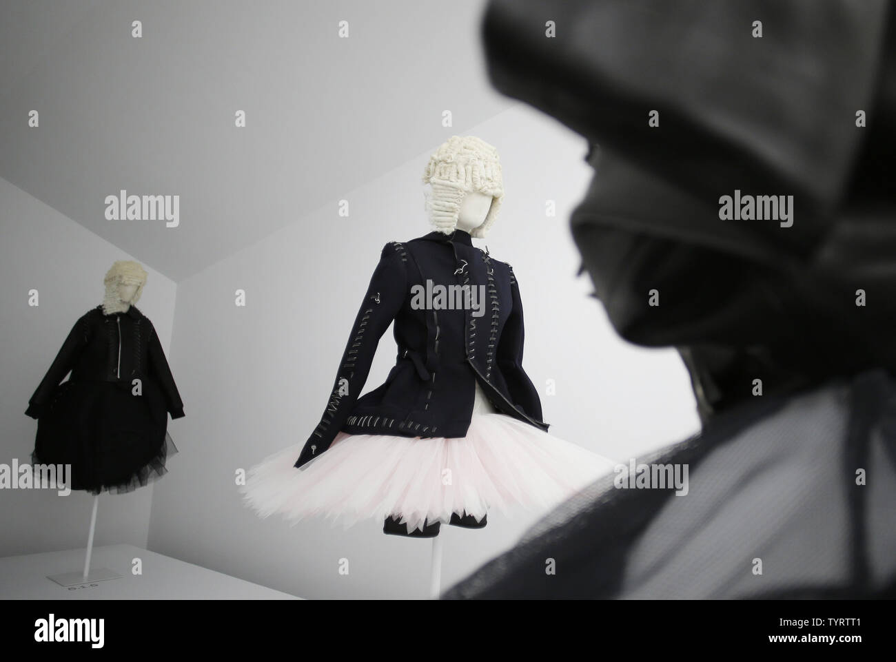 Fashion is on display at a press preview for for Rei Kawakubo/Comme des ...