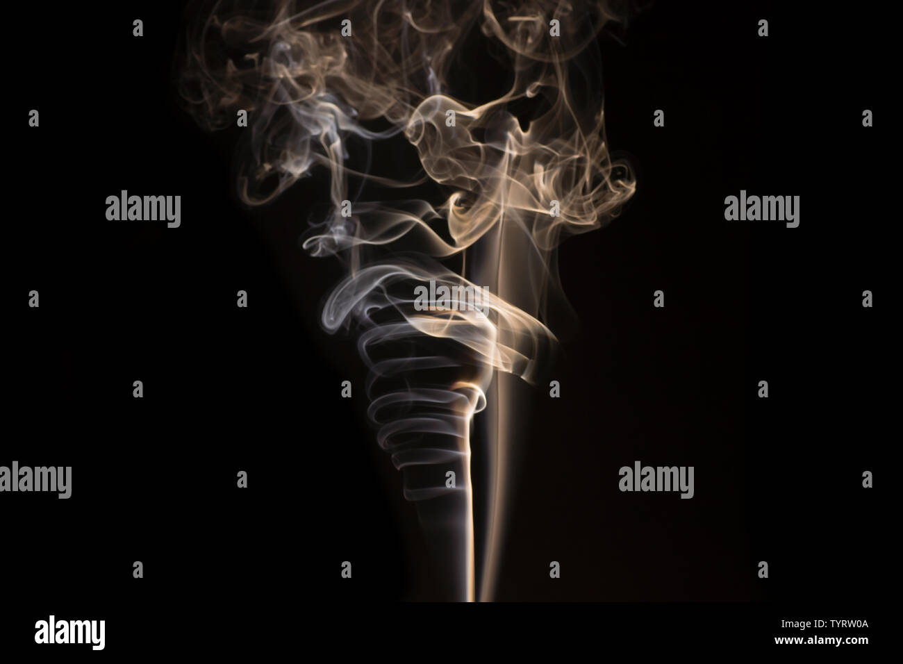 Abstract smoke in a funnel shape Stock Photo - Alamy
