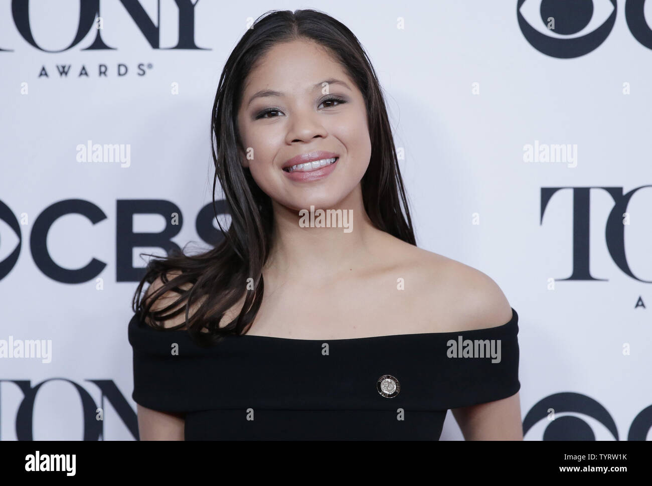 Eva Noblezada arrives on the red carpet at the 2017 Tony Awards Meet ...