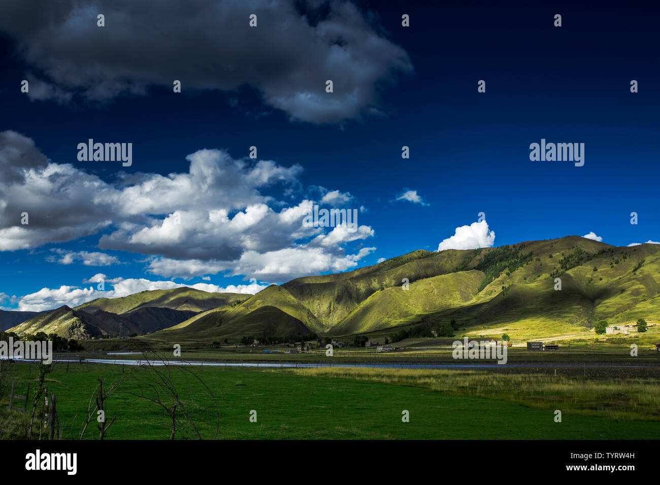 Grand Prairie, Litang County, western Sichuan Stock Photo - Alamy