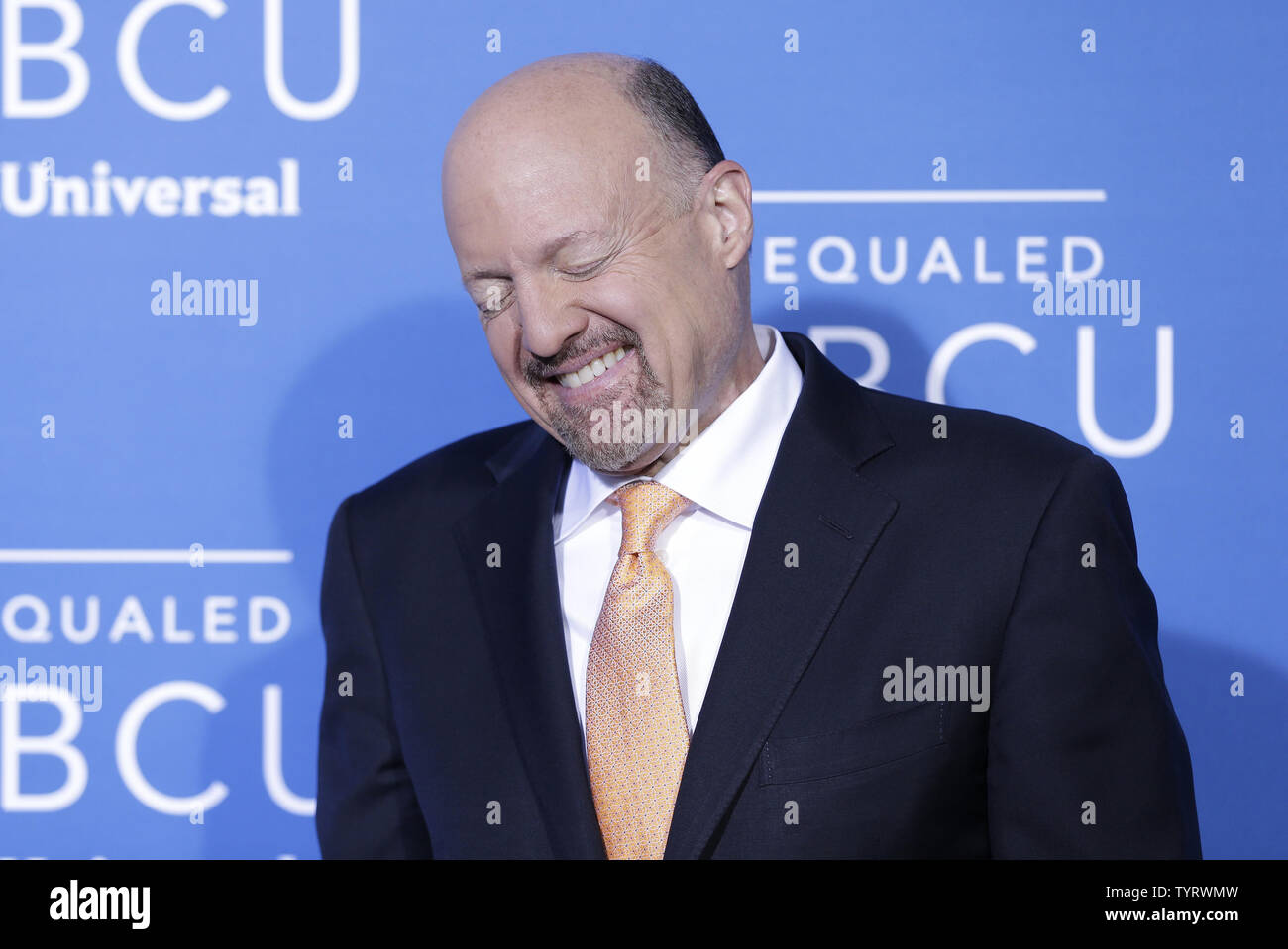 Jim Cramer arrives on the red carpet at the 2017 NBCUniversal Upfront ...