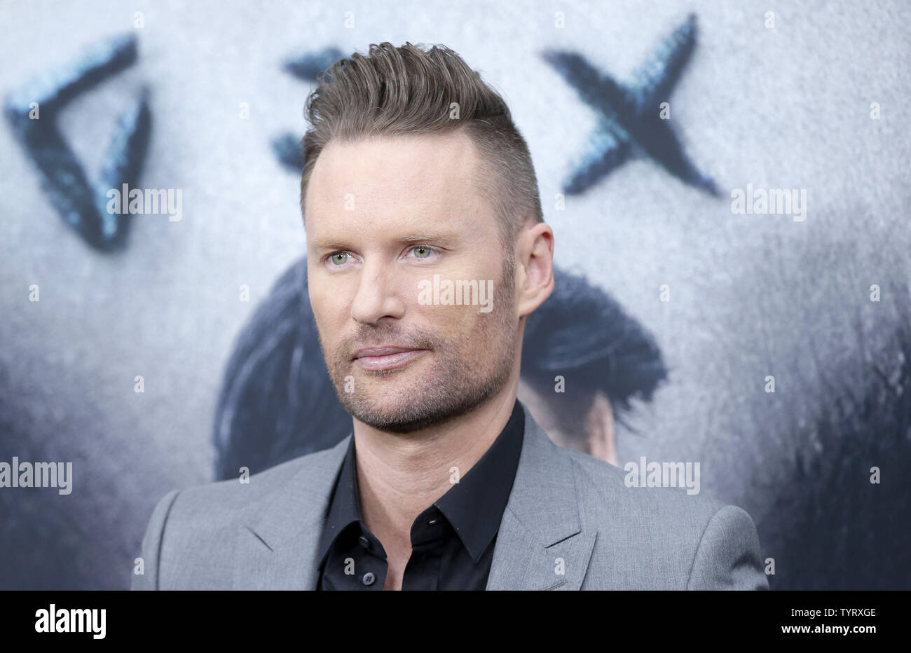 Brian Tyler arrives on the red carpet at the 'The Mummy' New York Fan ...