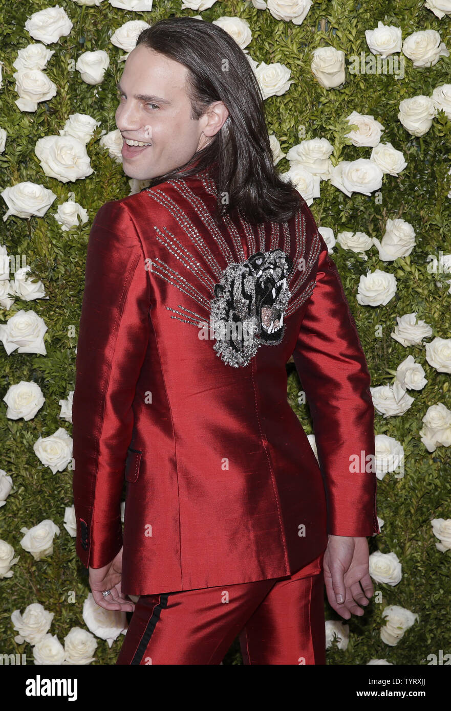 Jordan Roth arrives on the red carpet at the 71st Annual Tony Awards at ...