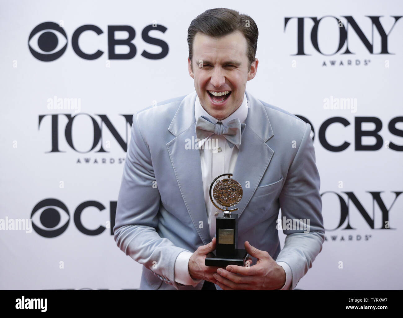 Gavin Creel, winner of the award for Best Performance by an Actor in a ...